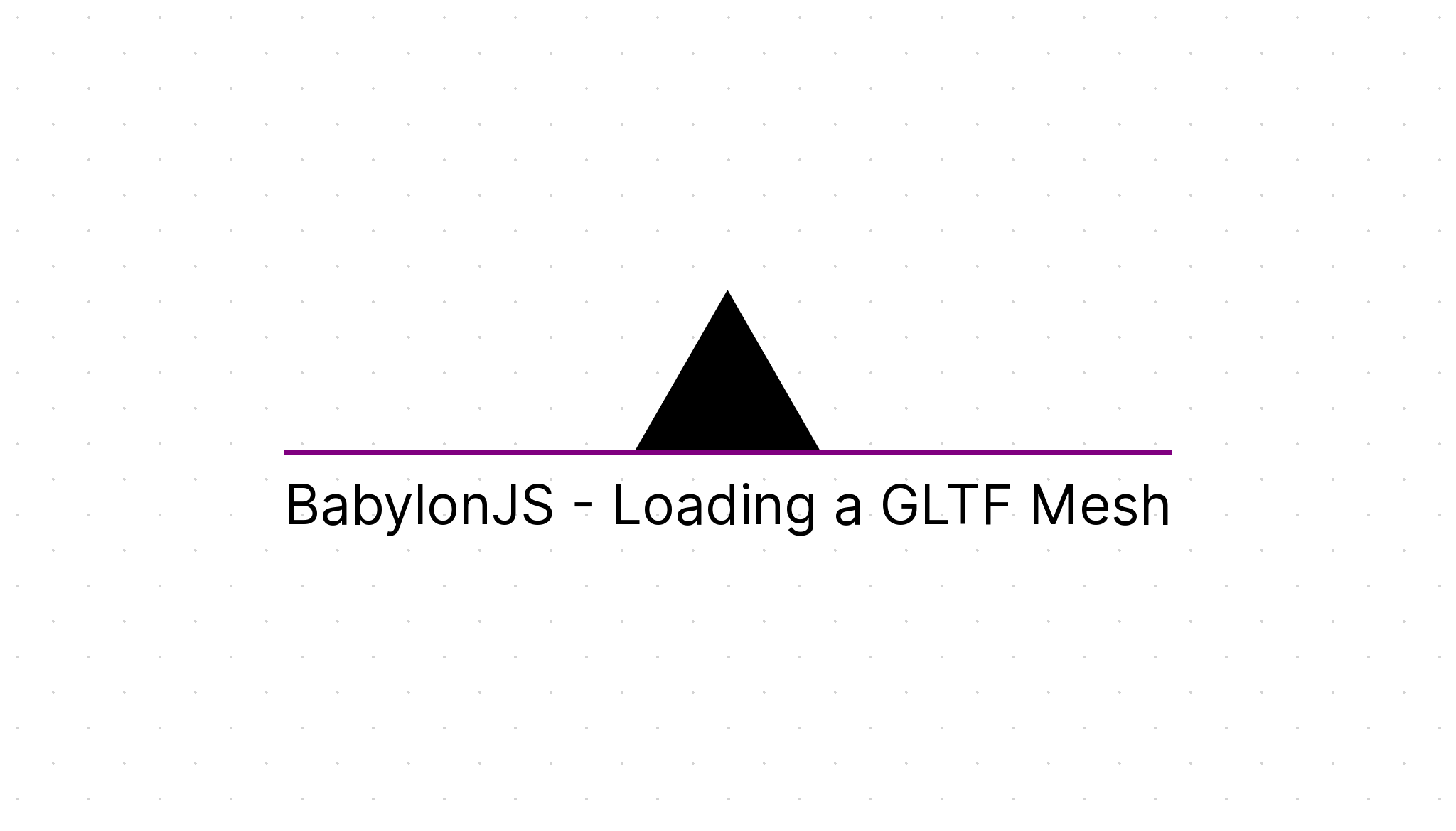 BabylonJS - Loading a GLTF Mesh | Cody's Personal Site